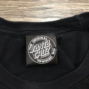Santa Cruz Skateboards | Tops | Santa Cruz Size Xs Black Tshirt | Poshmark